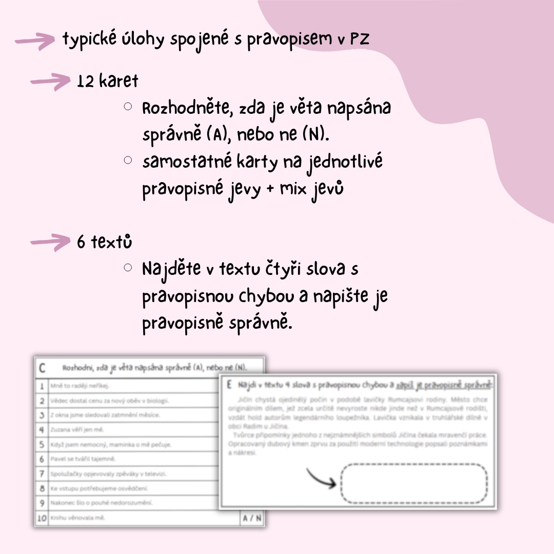 Hledání pravopisných chyb - procvičování na přijímací zkoušky - Český jazyk | UčiteléUčitelům.cz